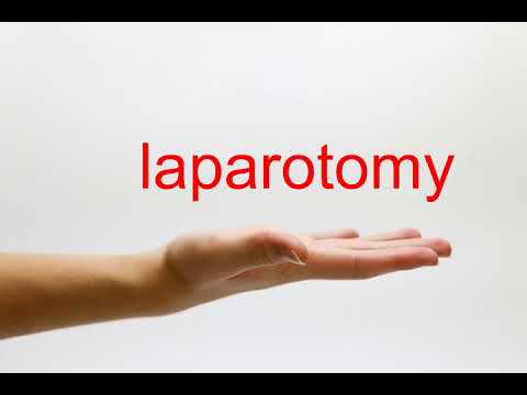 How to Pronounce laparotomy - American English