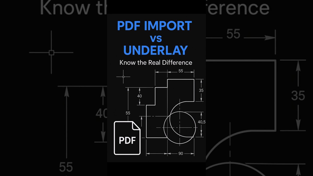 The Great PDF Debate: Import vs Underlay in AutoCAD
