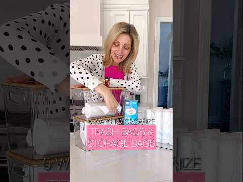 5 ways to organize trash bags & storage bag, AND why I ditch the cardboard they come in!