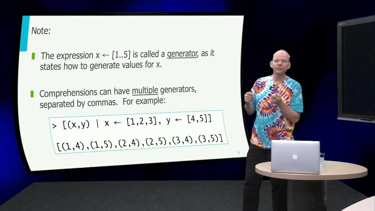 FP101x - Programming in Haskell Chapter 4 - List Comprehensions Part 1