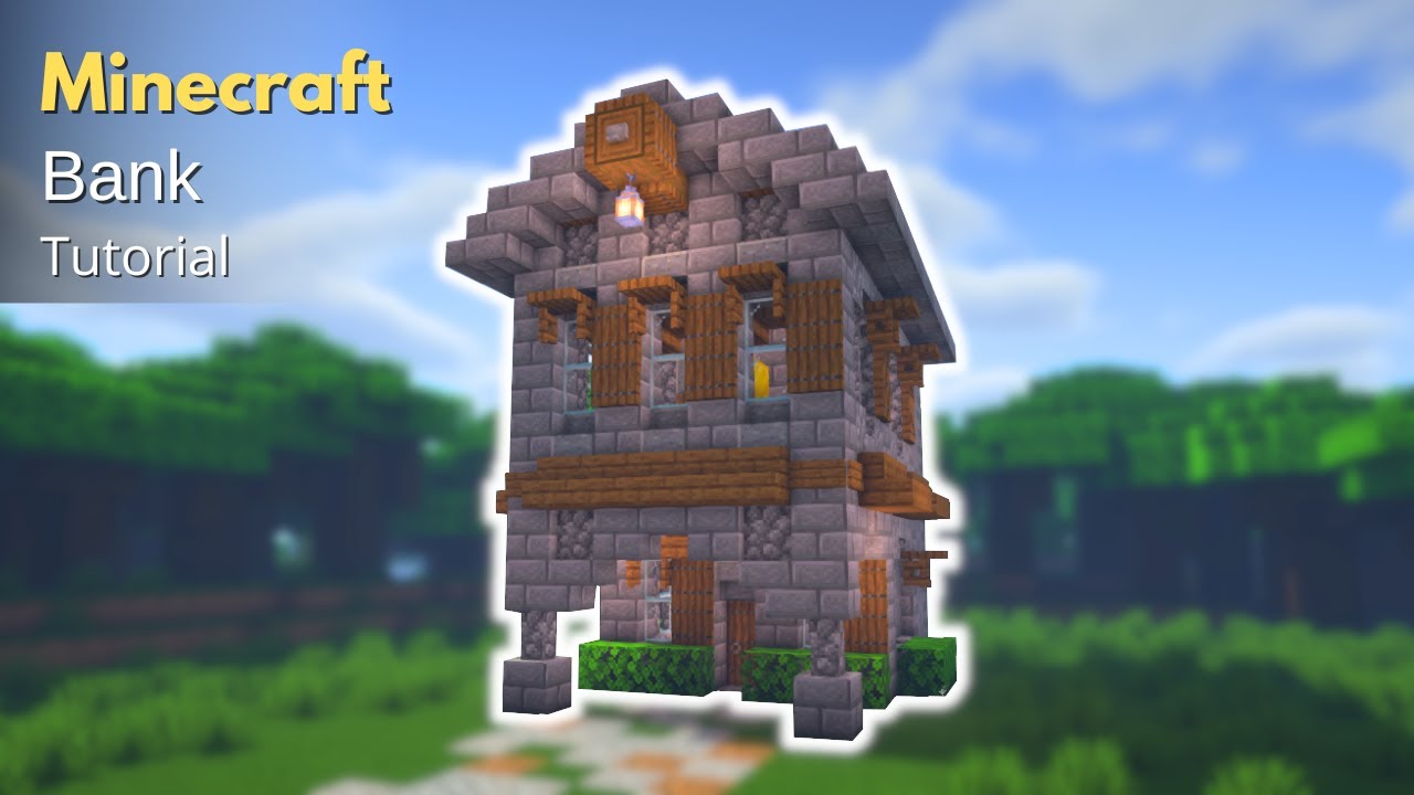 Minecraft: How to Build a Medieval Bank | Bank (Tutorial) - Minecraft ...
