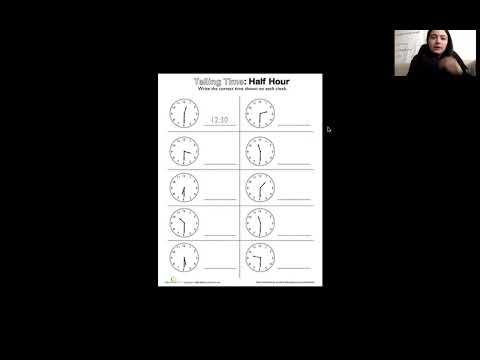 worksheet telling time