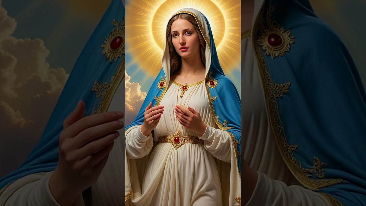 Virgin Mary: The Blessed Mother of Jesus | Powerful AI-Generated Shorts | Jesus Insight AI #dzine.ai