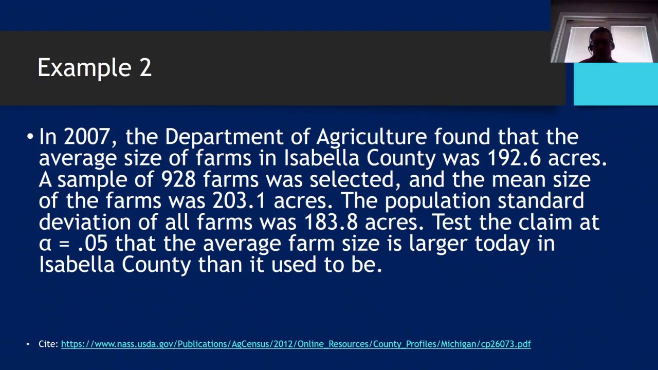 Chapter 9 (9b One Sample Testing)