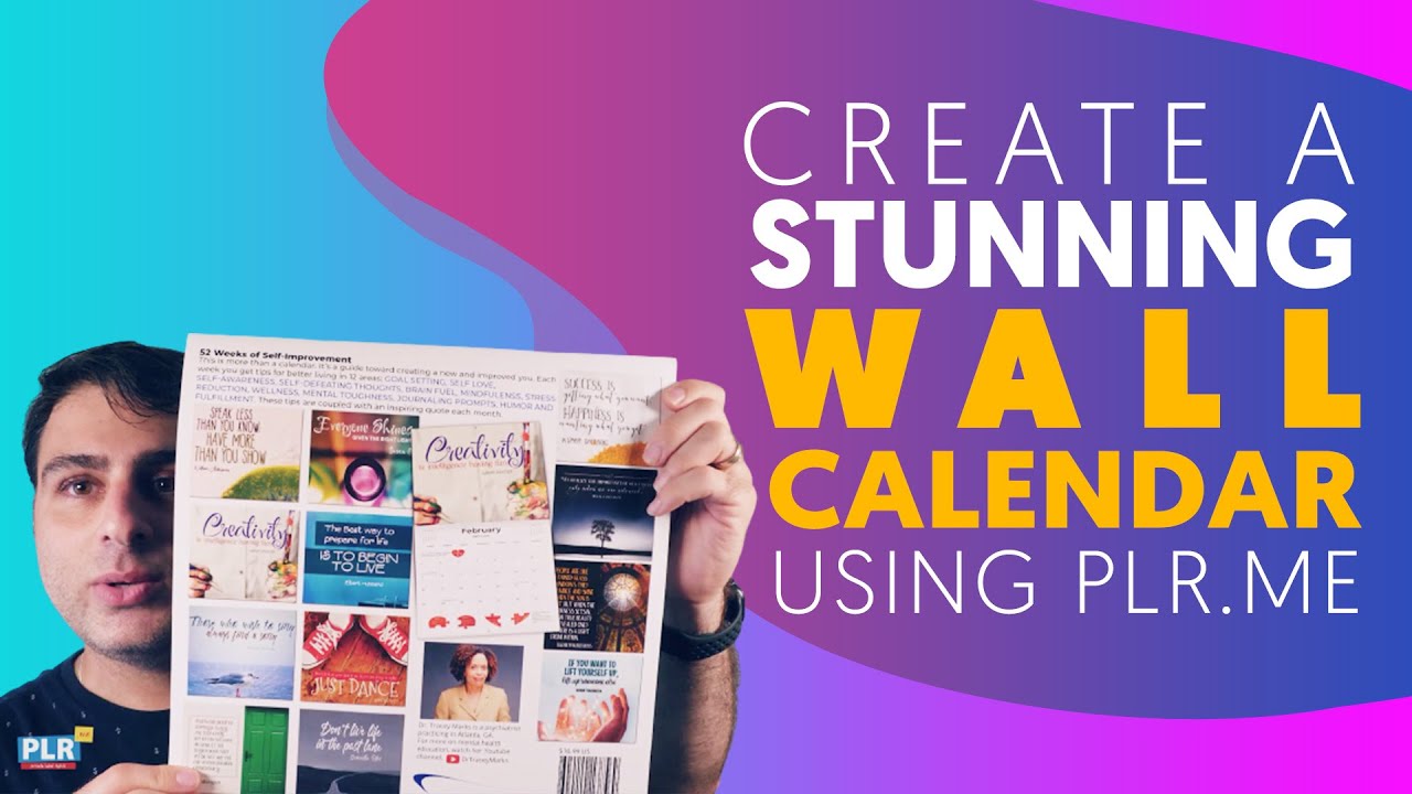 How to Create a Printable Wall Calendar Using PLR Content