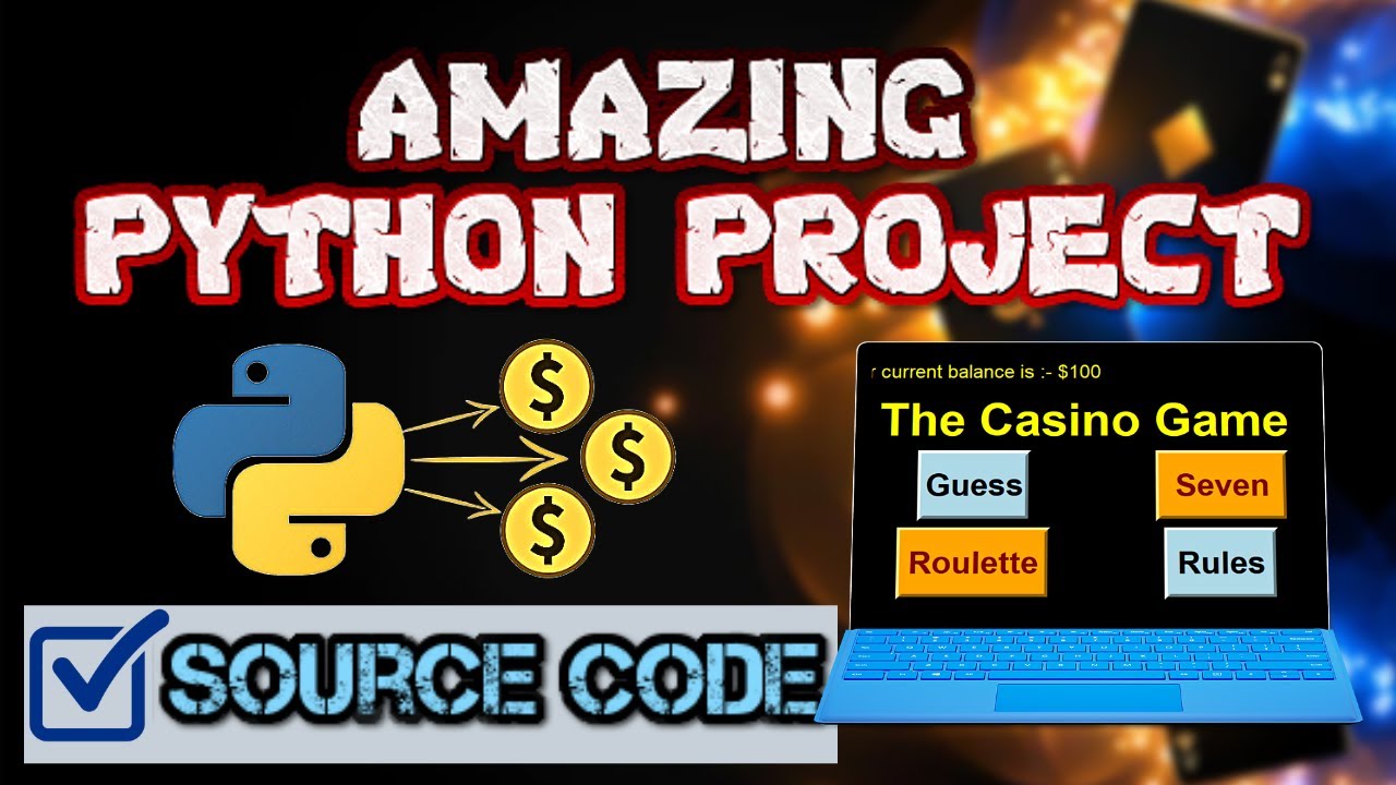 Amazing Python Project !! | The CASINO GAME | Using Tkinter | With Source Code | In Hindi