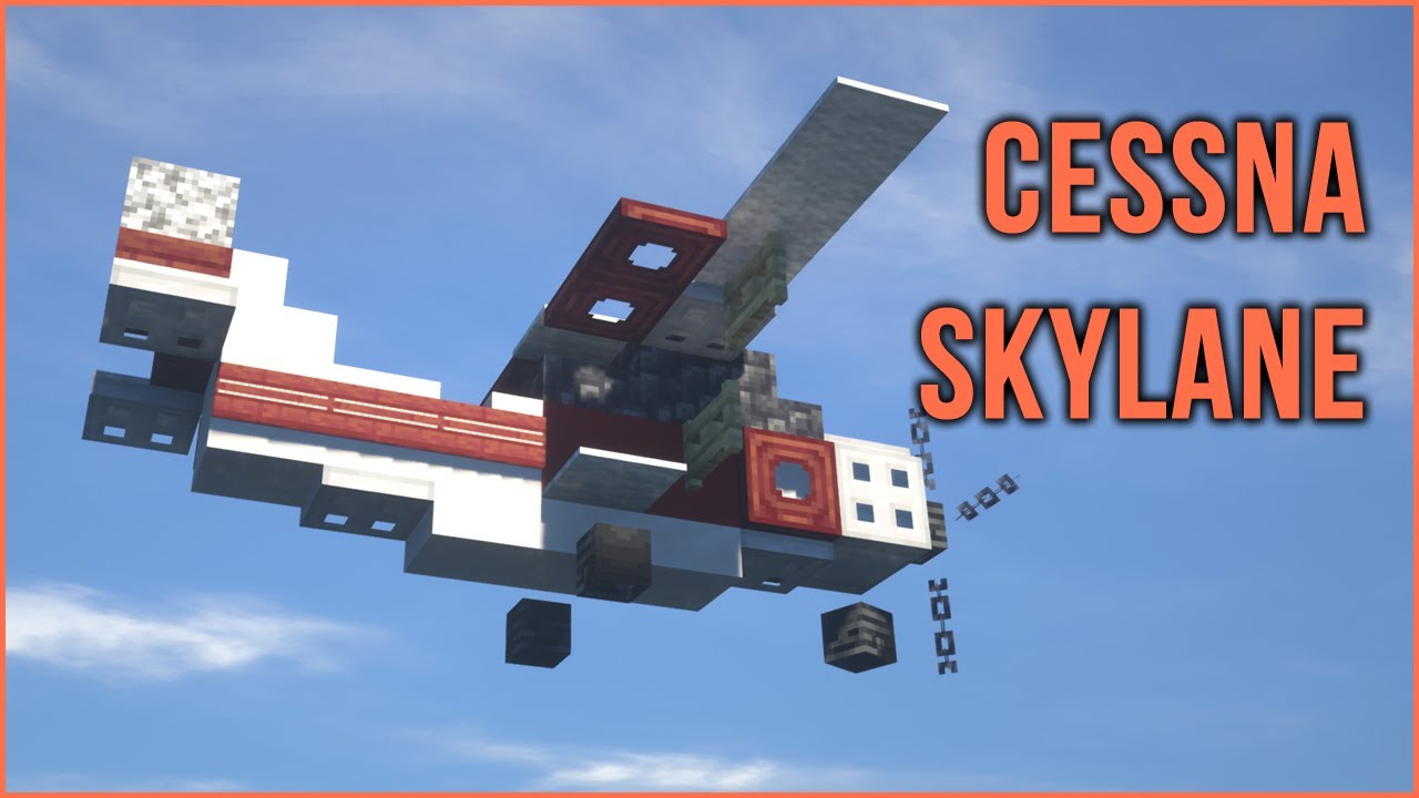 Minecraft Tutorial: How to Make a Cessna Skylane