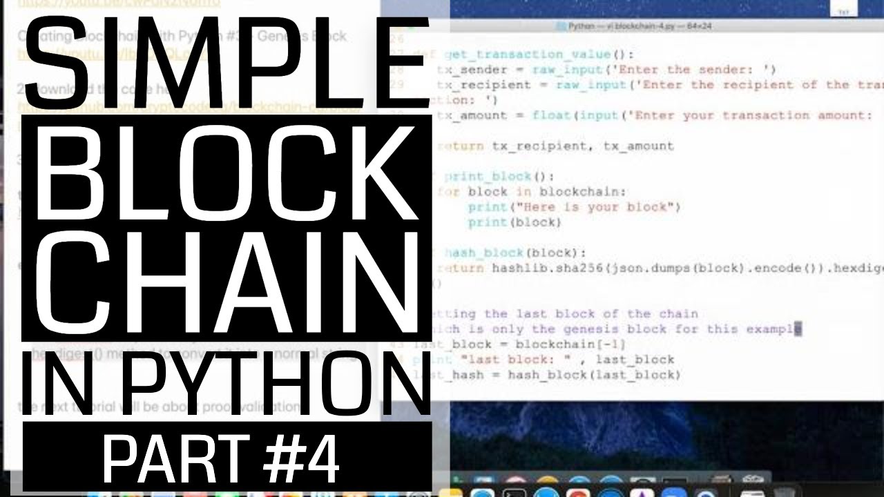 Creating Blockchain with Python #4 - Hashing Function