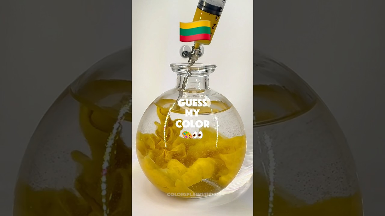 Explore the vibrant colors of the Lithuanian flag! 🇱🇹 Which flag should we mix next? #lithuania
