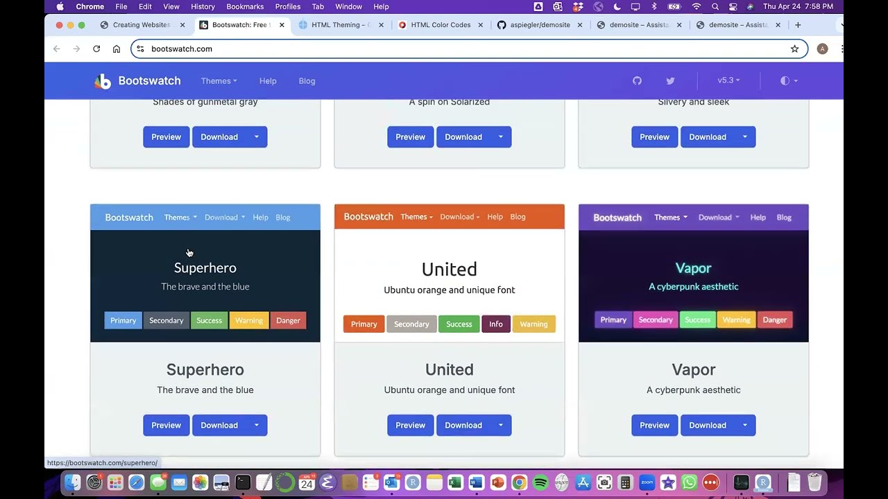 Changing Style Theme and Basic Options of a Quarto Website