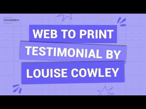 #WebtoPrint Success Story by Louise Cowley, Designsta - UK