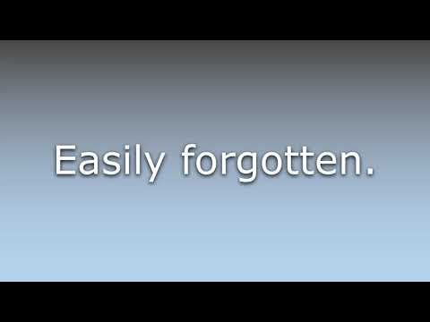 What does Forgettable mean?