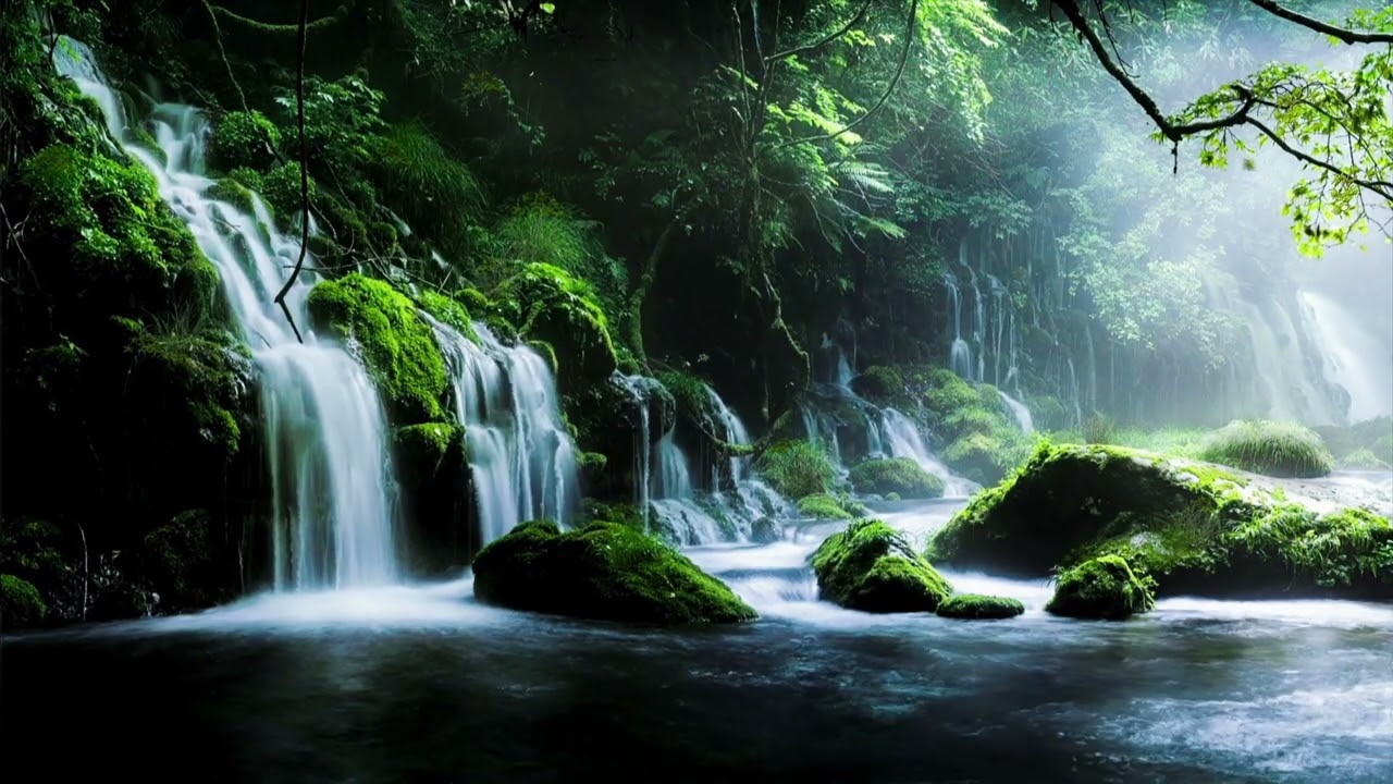 Vector Video #13 - 1+ Hours of Waterfall Ambient Music Soothing Music Subscribe