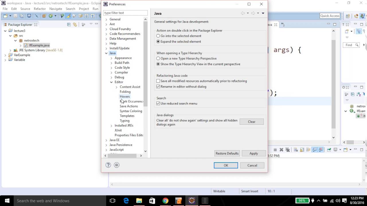 How to auto format code in Eclipse By Asim Iqbal