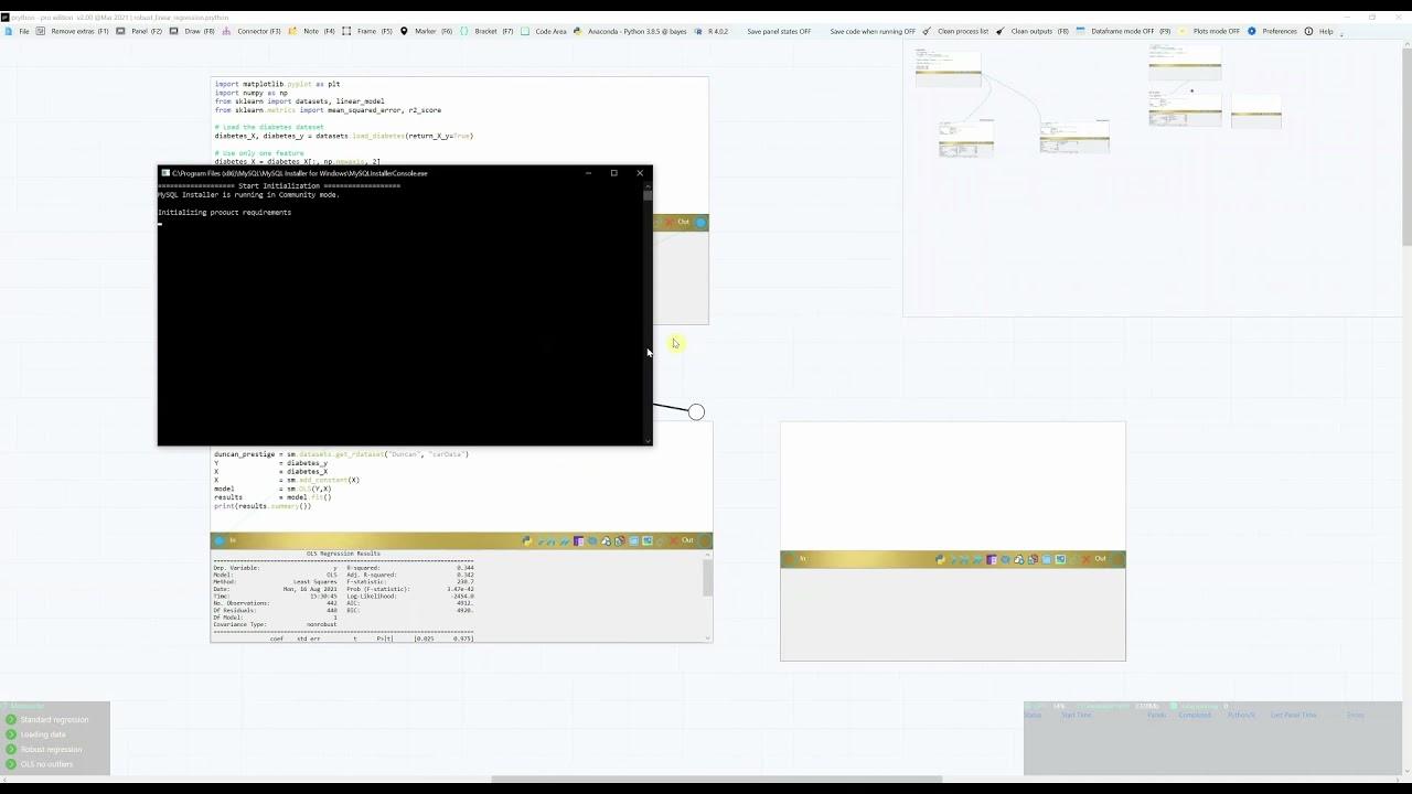 Robust linear regression (RLM) in Python via statsmodels
