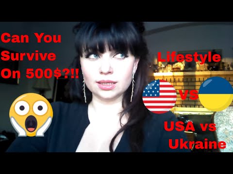 How can they make it on 500$ per month in Ukraine?!! American salary Vs Ukrainian