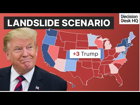 2024 Presidential Election Map IF Trump Wins the National Popular Vote