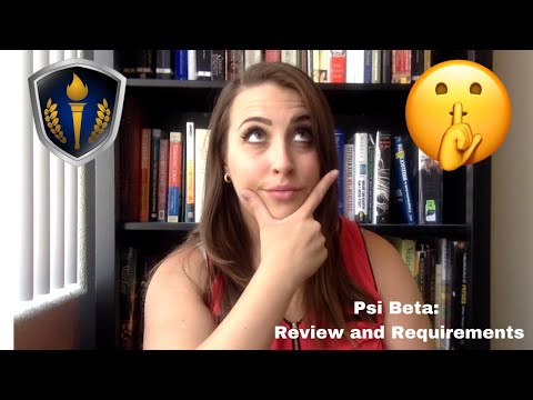 Psi Beta Review and Requirements