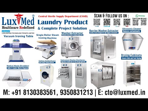 CSSD Laundry Project , Washer Extractor, Barrier Washer Extractor, Washing Tumbler.