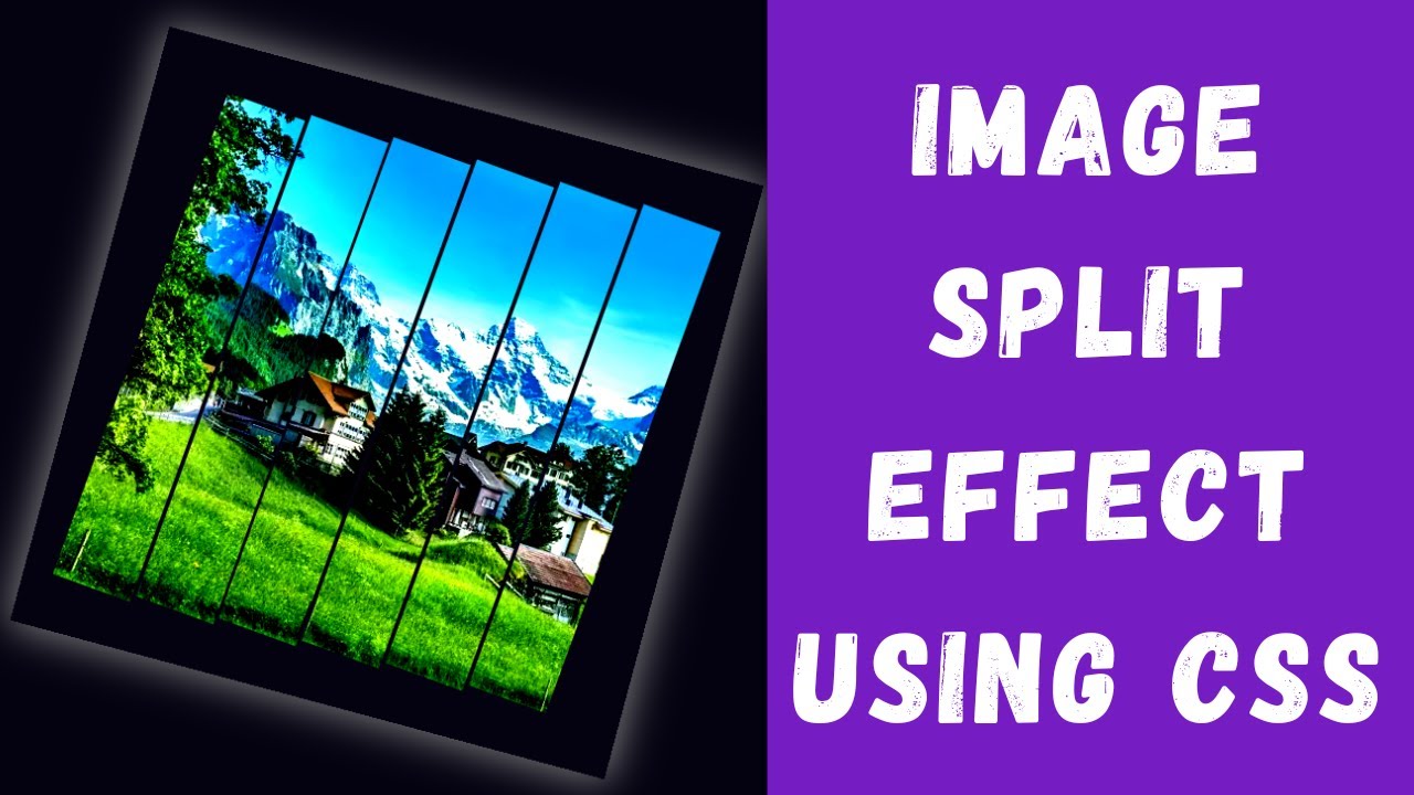 Image split effect using CSS | Split image using CSS
