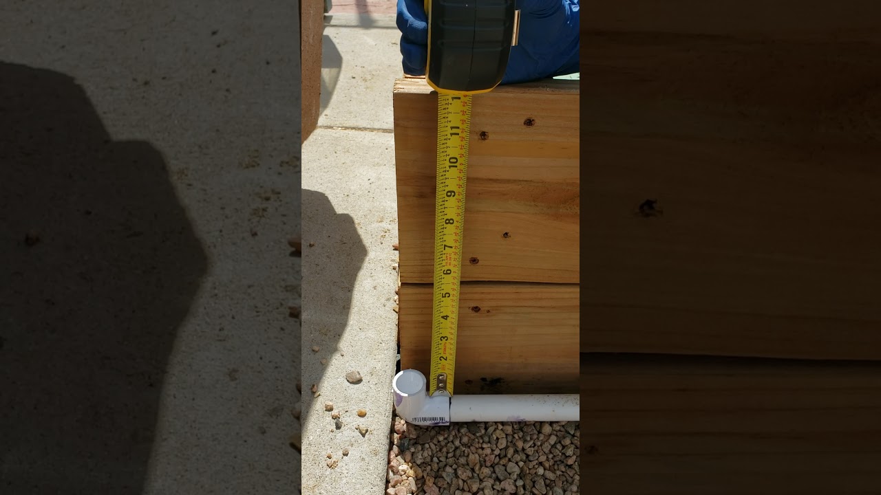 PVC pipe measuring