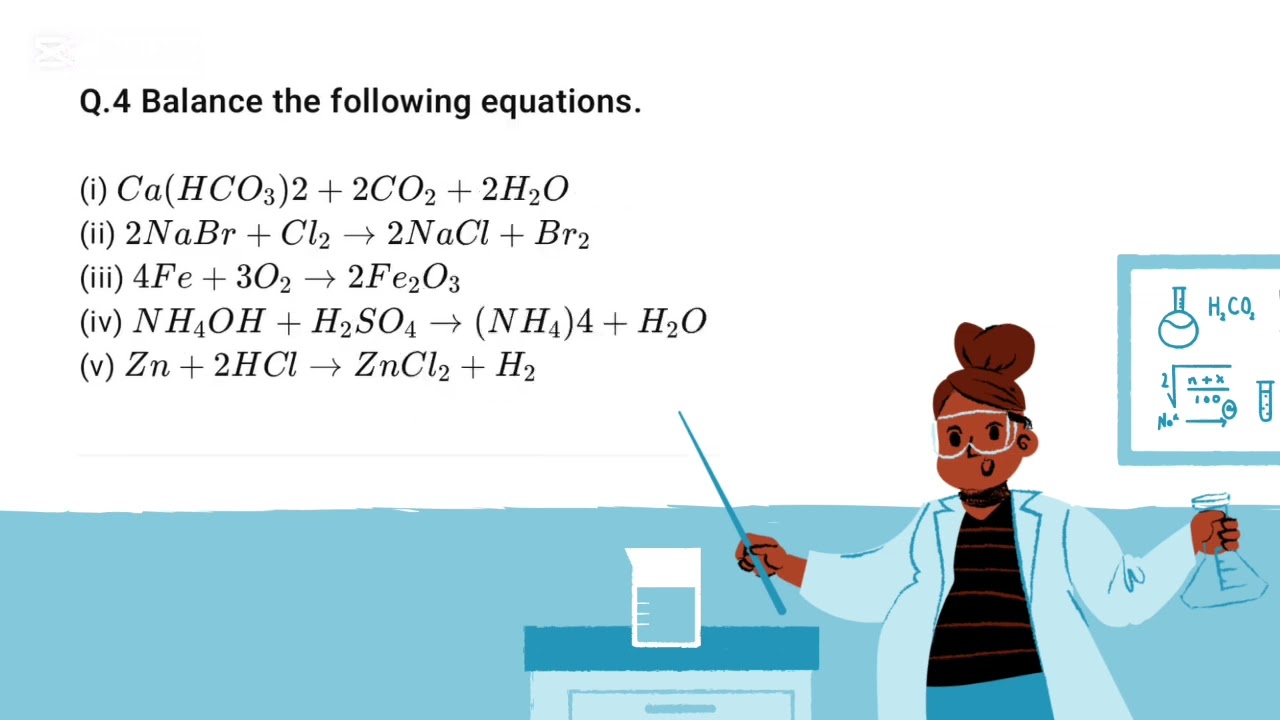Solved Exercise Unit.6|Chemical Reaction| Answer for each Question is given