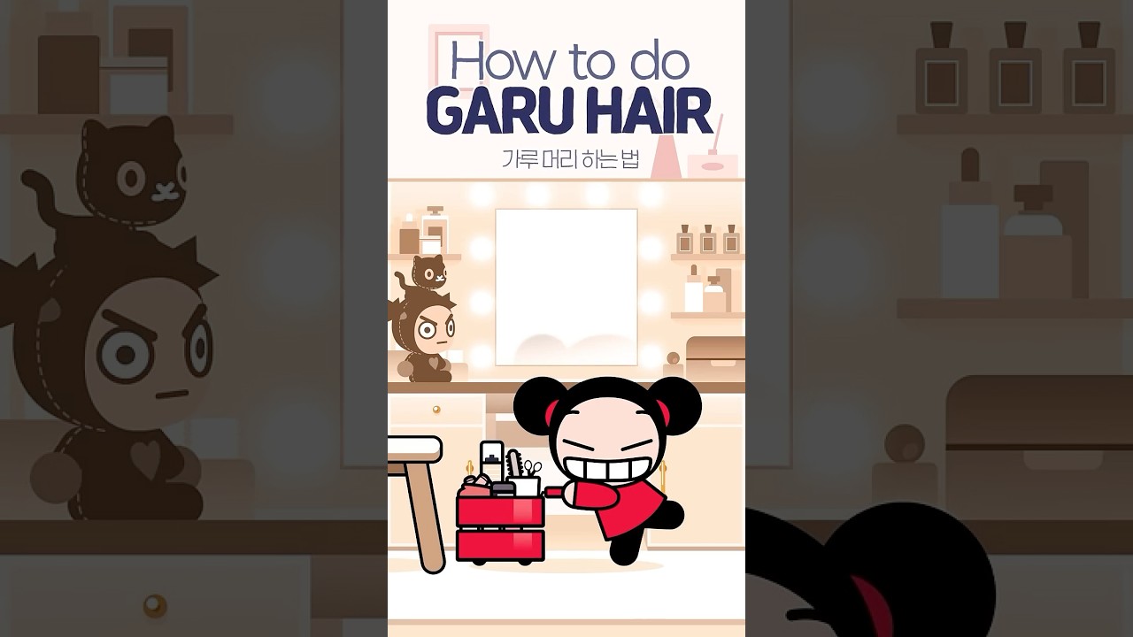 Garu’s hair always on point! #garu #pucca #hairstyle #animation #ootd