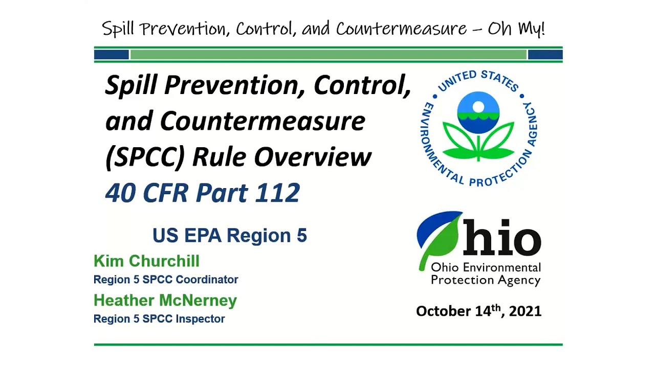 Spill Prevention, Control, and Countermeasure – Oh My!