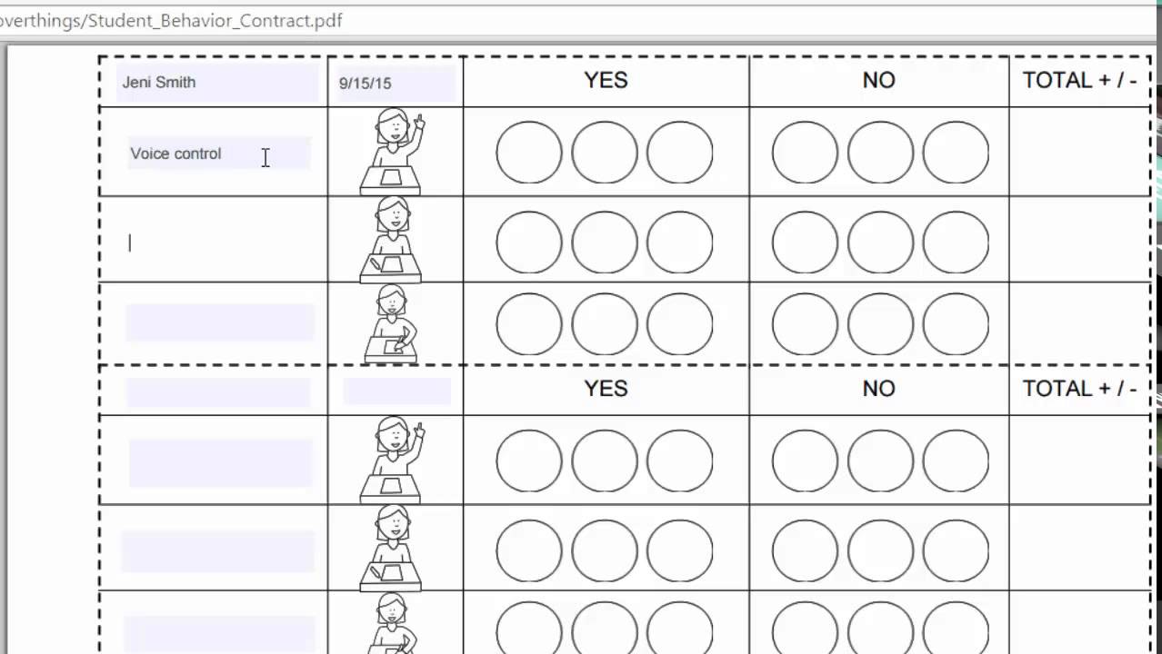 Student Behavior Plan PDF