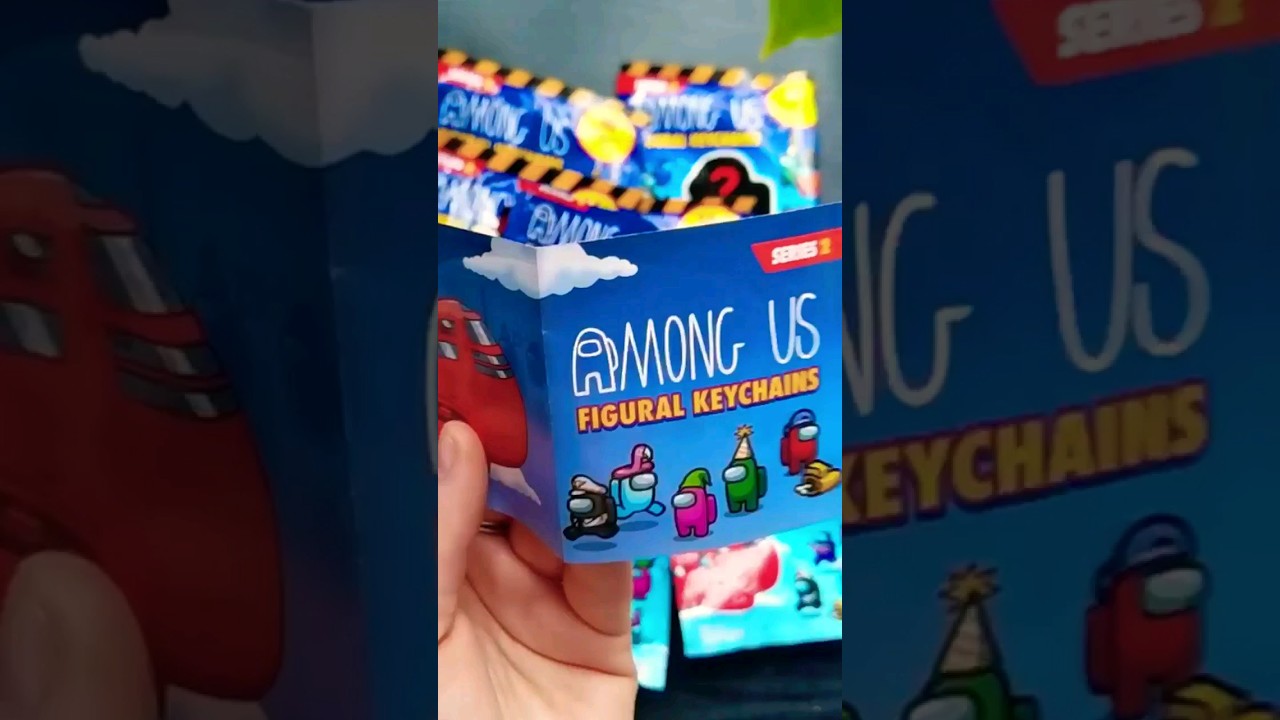 Opening sachets Among Us Figural keychains series 2 part1