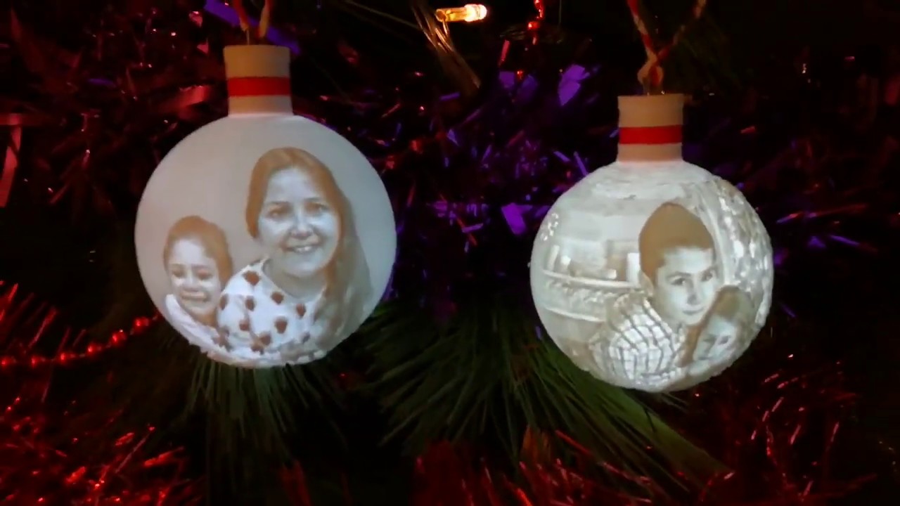 Esferas de Navidad con luz personalizadas, impresas en 3D. Kidox, impreso en 3D