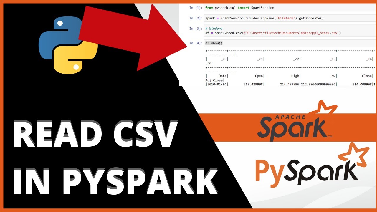 PySpark How to READ CSV Apache SPARK
