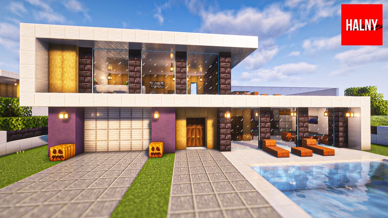 How to build a modern house in Minecraft - Minecraft Builders