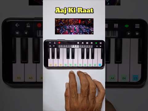 Aaj Ki Raat Song | Piano Tutorial Easy |