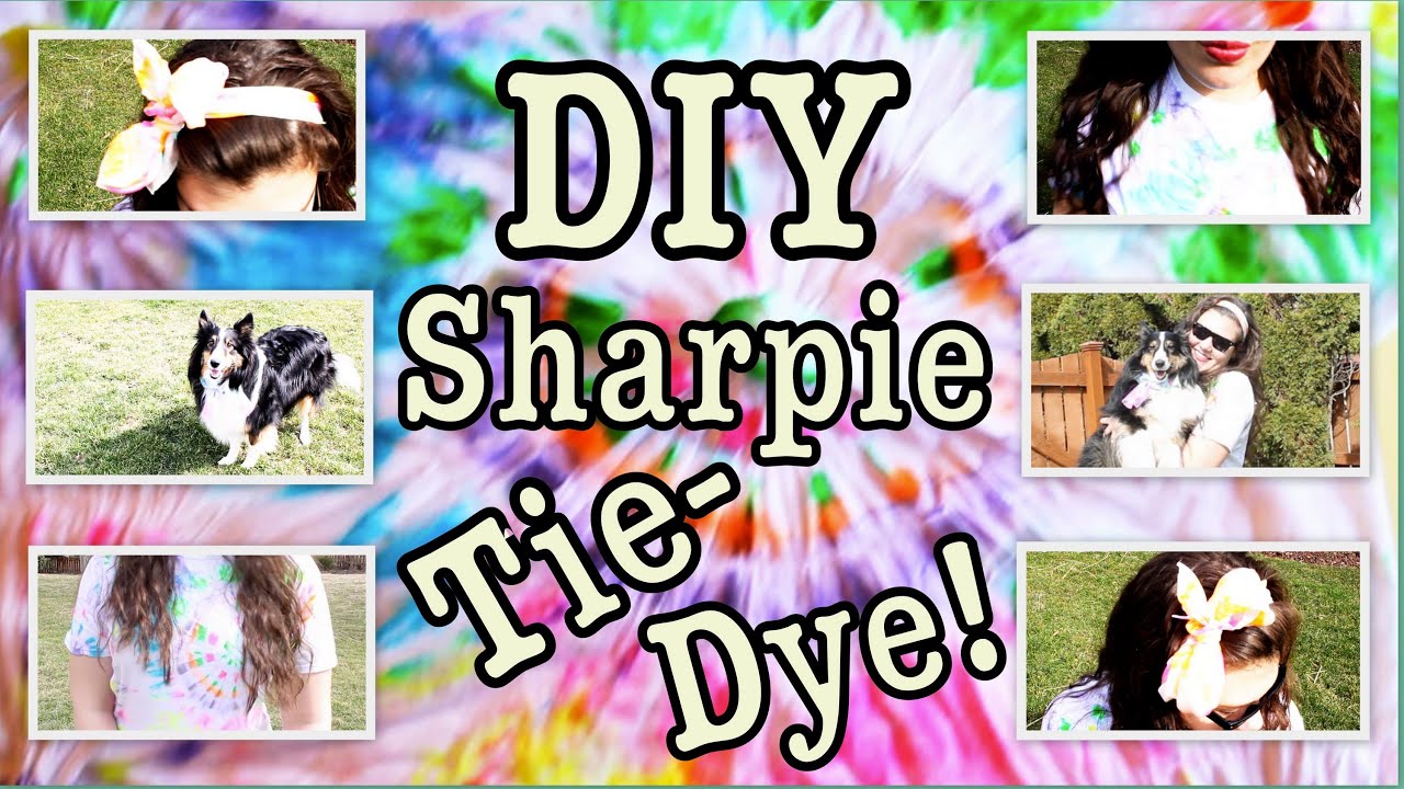 DIY: SHARPIE TIE-DYE! A fun and easy way to Tie-Dye!