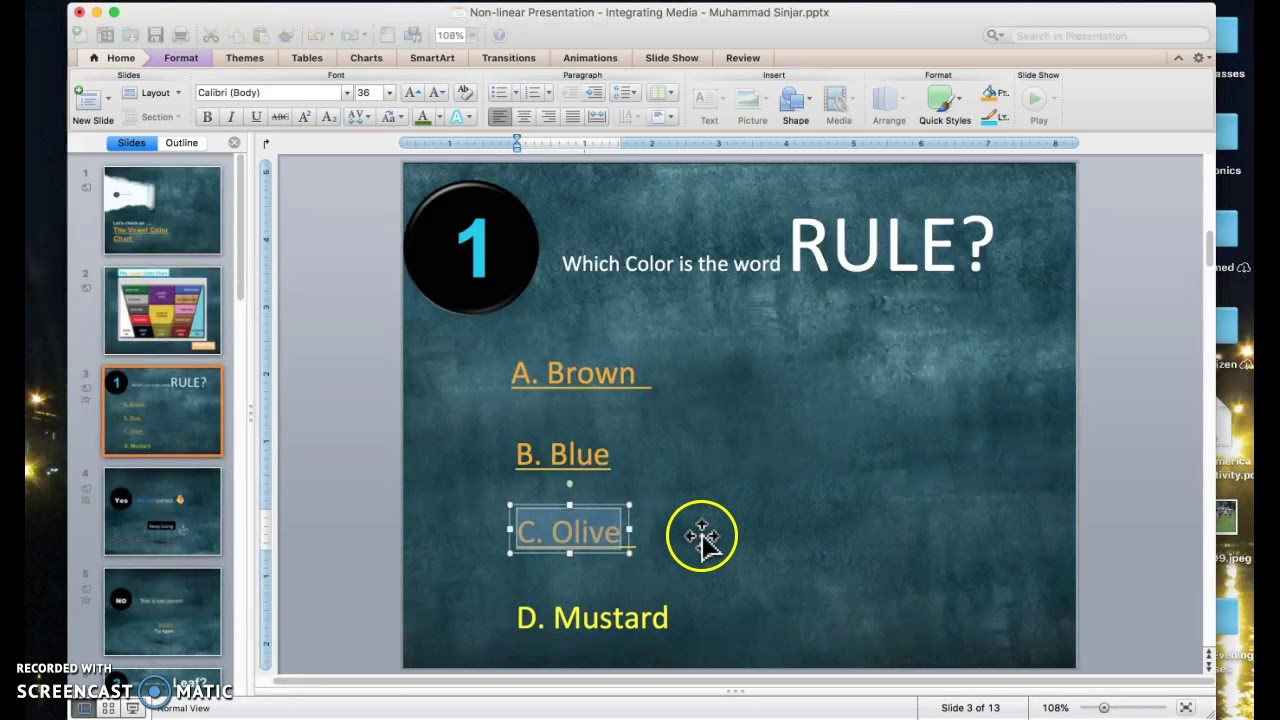 How to Create a Non-linear Presentation On PowerPoint!