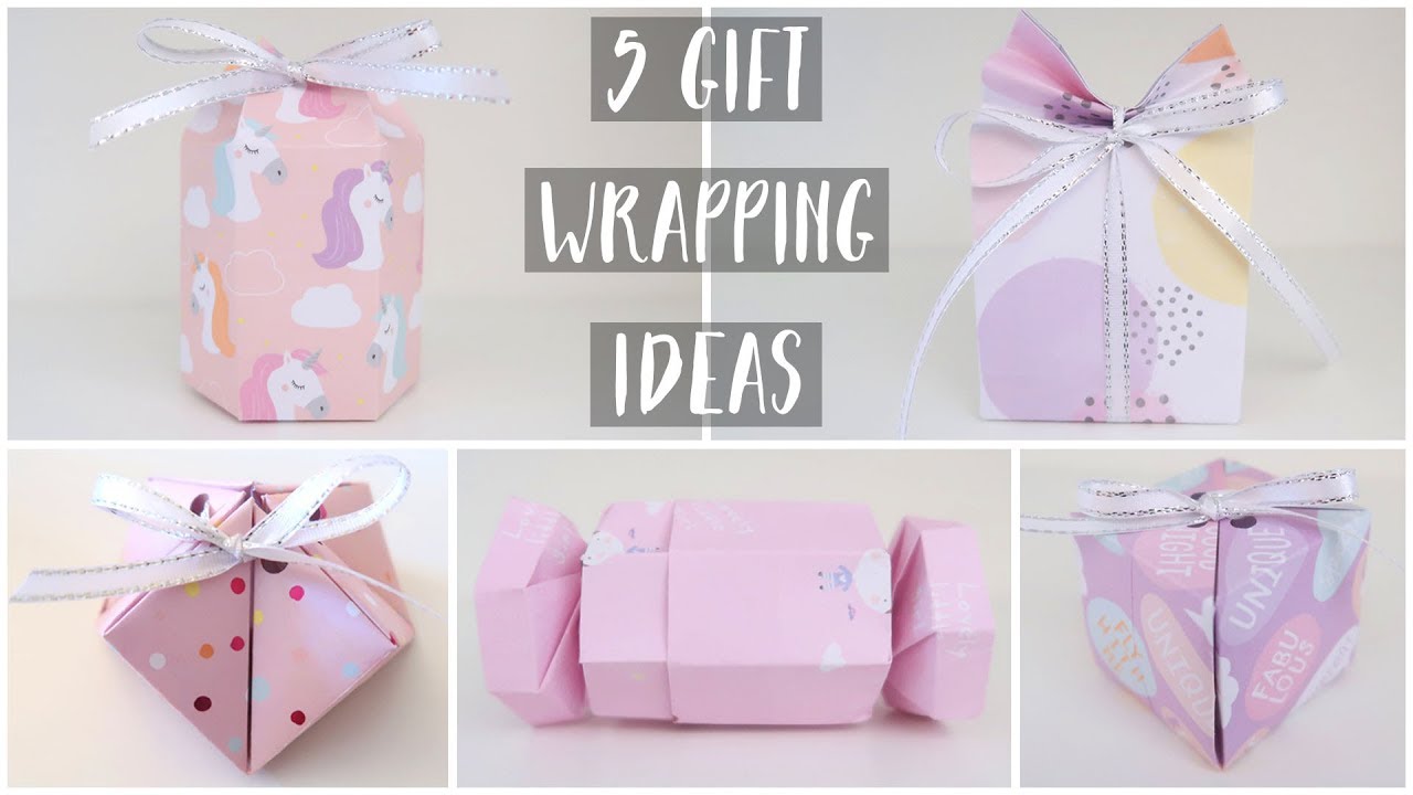 5 Creative Gift Wrapping Ideas | DIY Gift Boxes