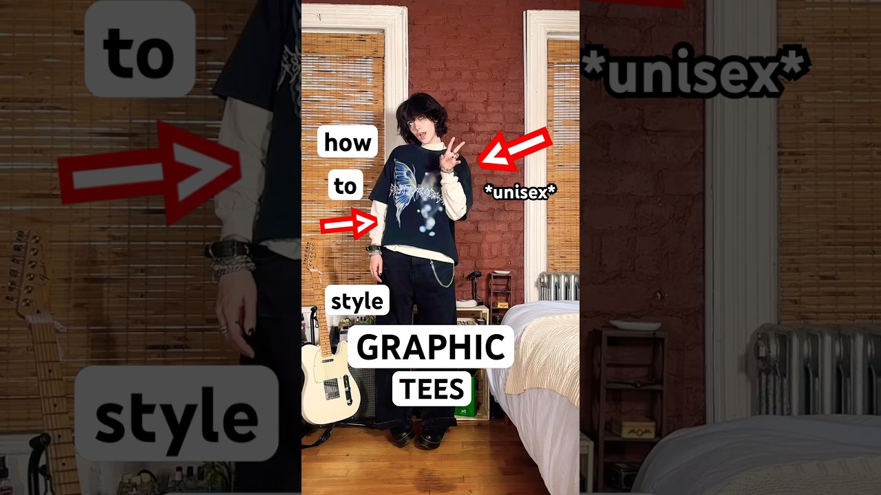 how to style a graphic tee shirt!! #outfitideas #fashion #styleadvice #unisex #personalstyleblogger