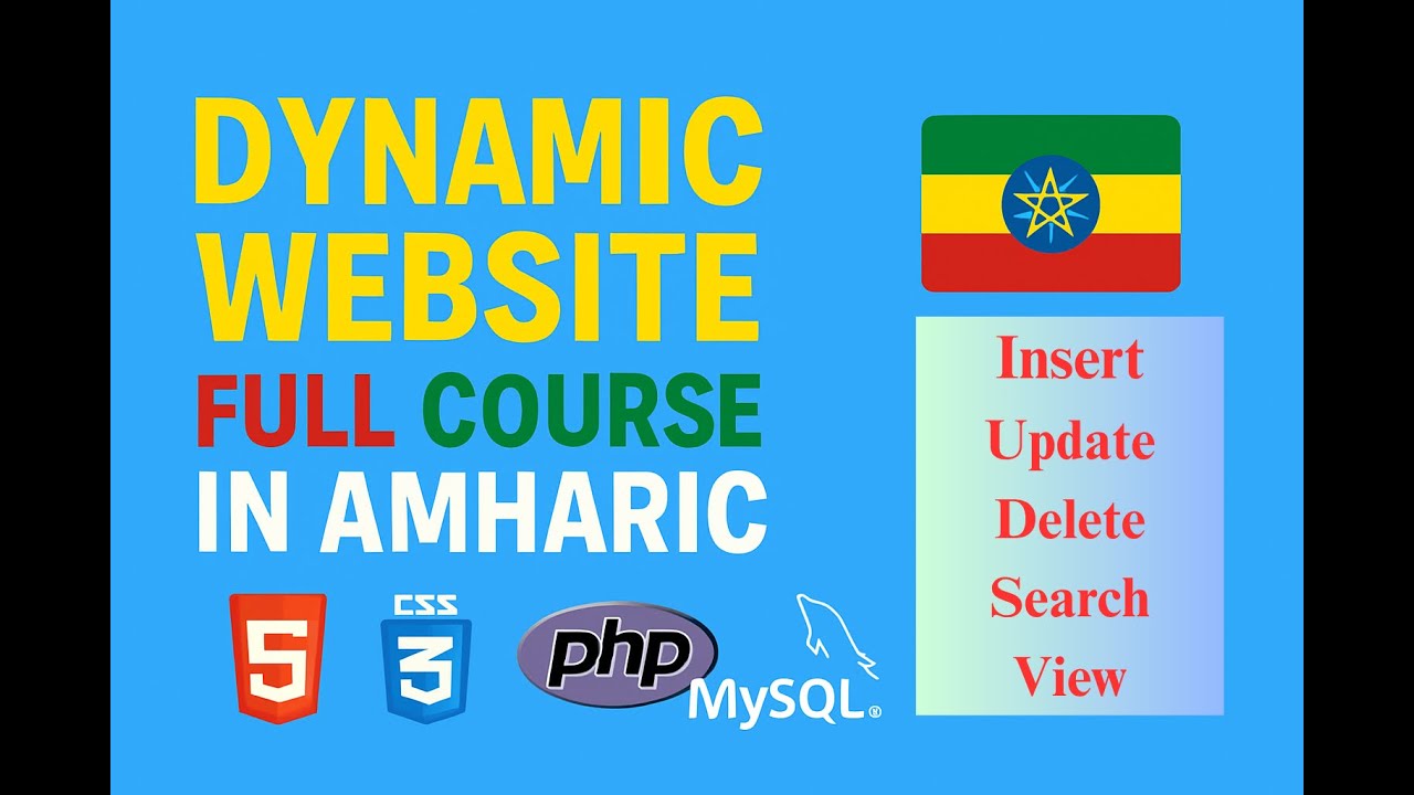 Dynamic Website Full Course (HTML, CSS, PHP, MySQL)
