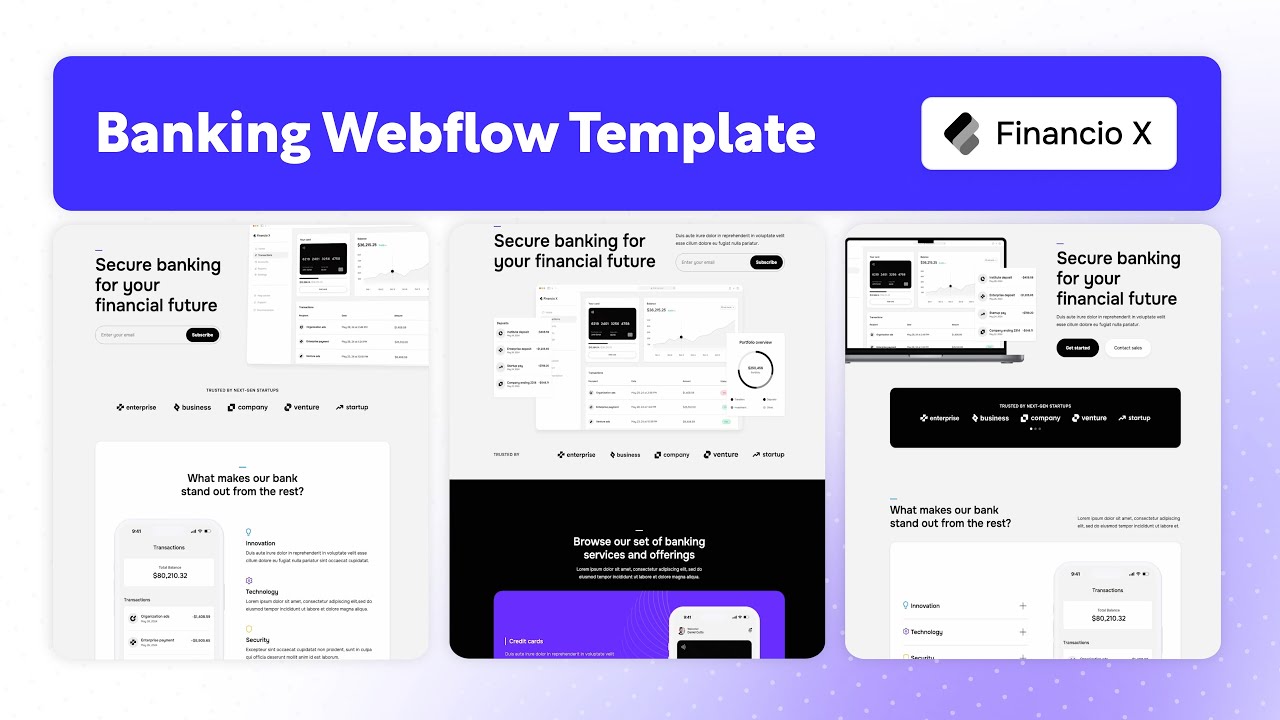 Banking Website Template | Financio X - BRIX Templates