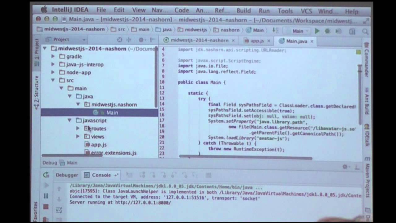Server Side Javascript with Nashorn