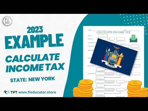 New York Income Tax 2023 Walk-Through Example for Teaching Taxes