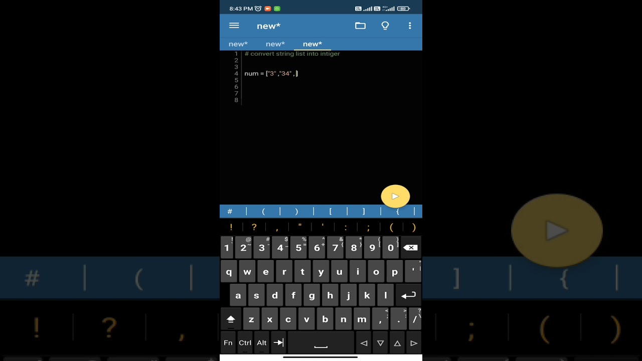 Convert list/string into integer python Short Program