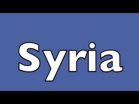 How to pronounce Syria