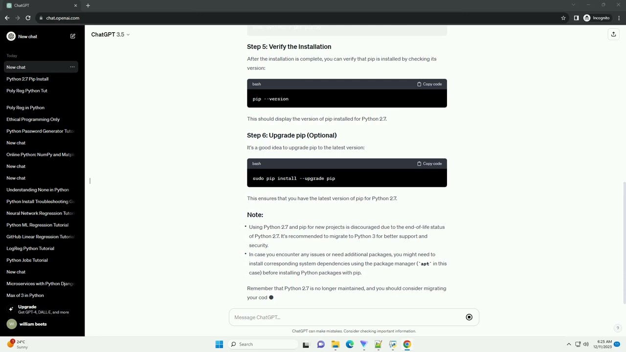 python 2 7 install pip ubuntu