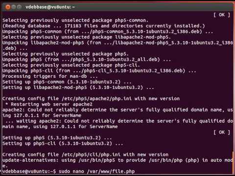 Install LAMP in Ubuntu Desktop 12.04 LTS Precise Pangolin | debbase