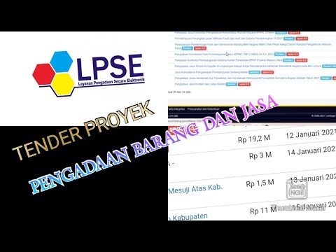 CARA MELIHAT PERSYARATAN TENDER PROYEK LPSE JASA KONSTRUKSI PENGADAAN BARANG DAN JASA!!!