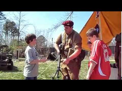 British World War 2 Living History, Bren light machine gun