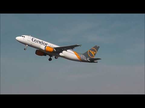 Kassel Airport (KSF/EDVK) | Condor Airbus A320 touch and go | Bombardier Global 6000