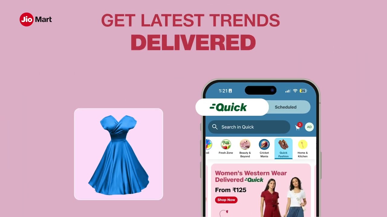 Fashion now delivered quick | JioMart Quick